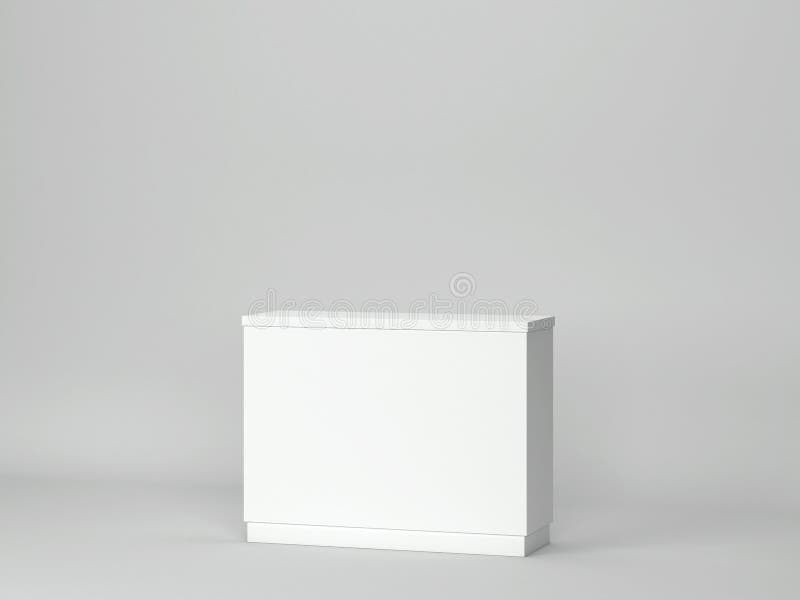 Blank Counter Top Product Display for Mock Up and Branding. 3d Render ...
