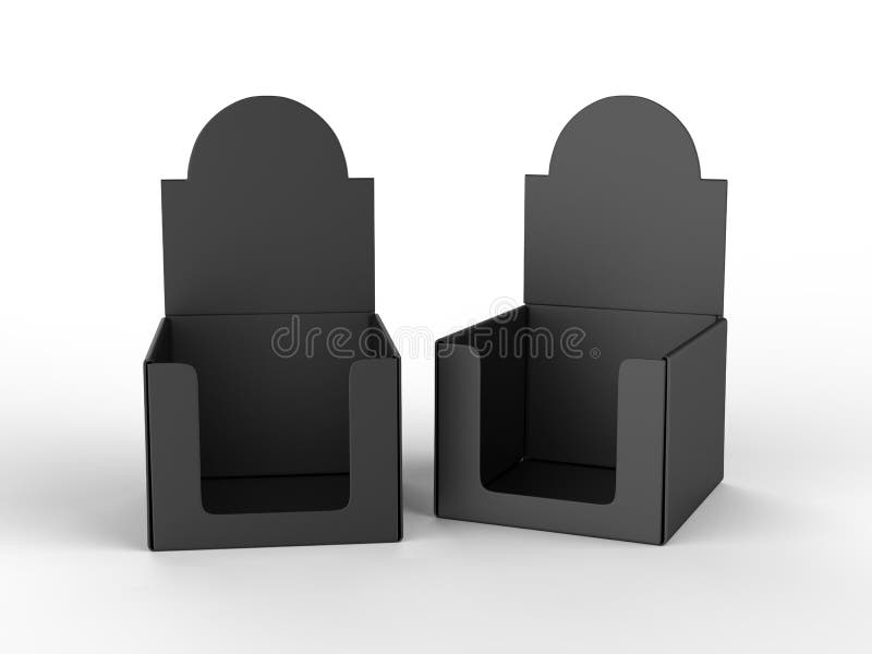 Blank Counter Top Product Display for Mock Up and Branding. 3d Render ...