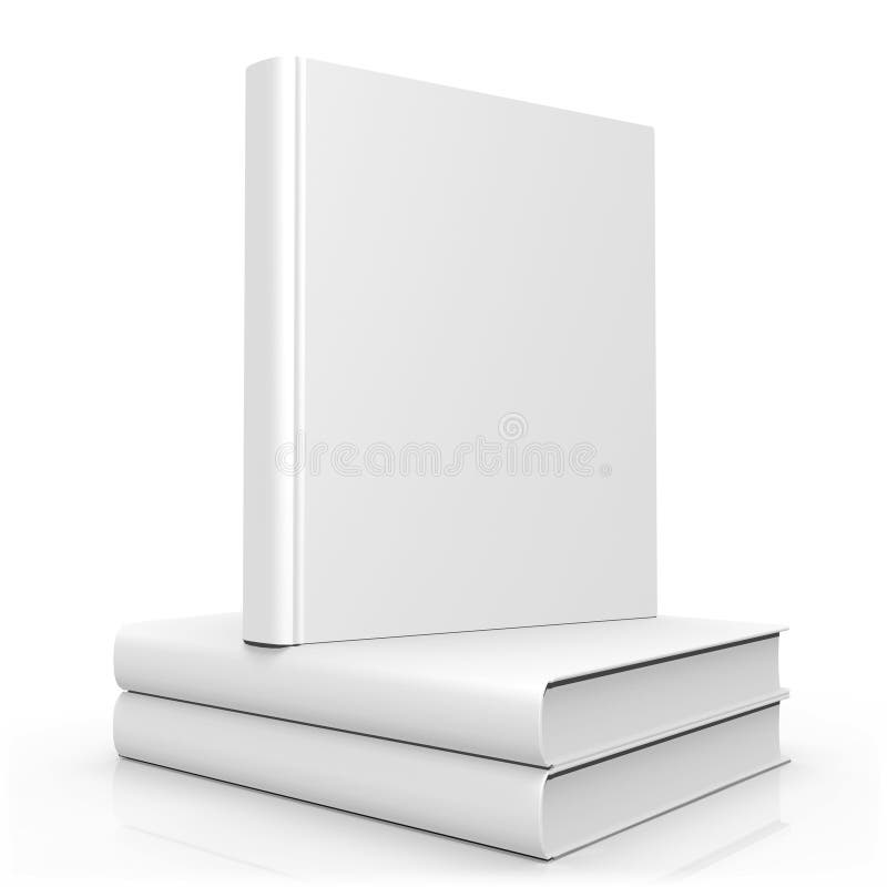 Blank Empty Cover Hardcover Book Stack Collection Stock Illustration ...