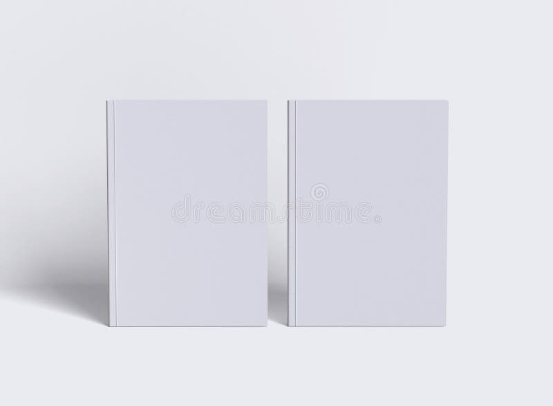 Cover Book White Color Realistic Texture Rendered by 3D Software Stock ...