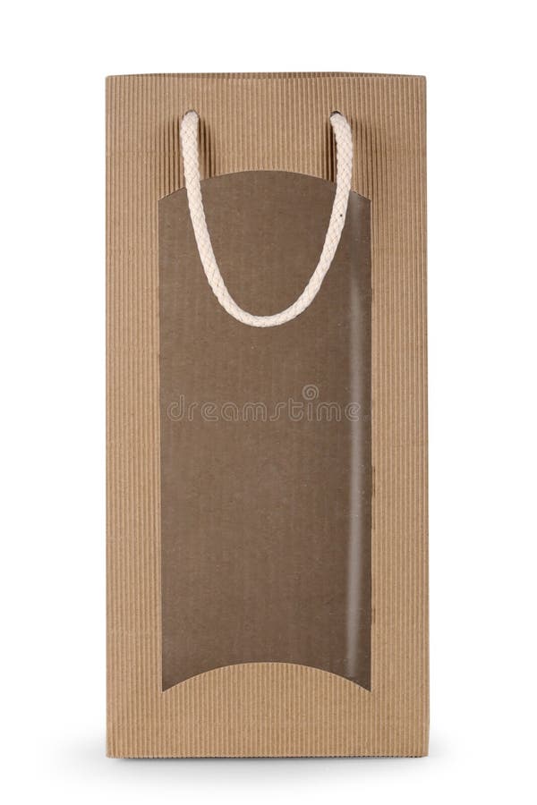 Blank Craft Rectangular Wine Box Stock Image - Image of craft, carry ...