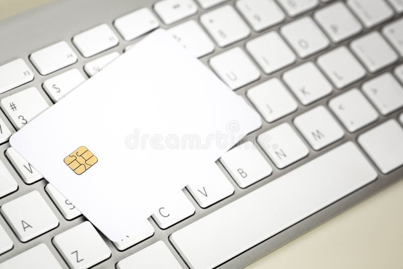 Blank Credit Card with Electronic Chip Stock Image - Image of customer ...