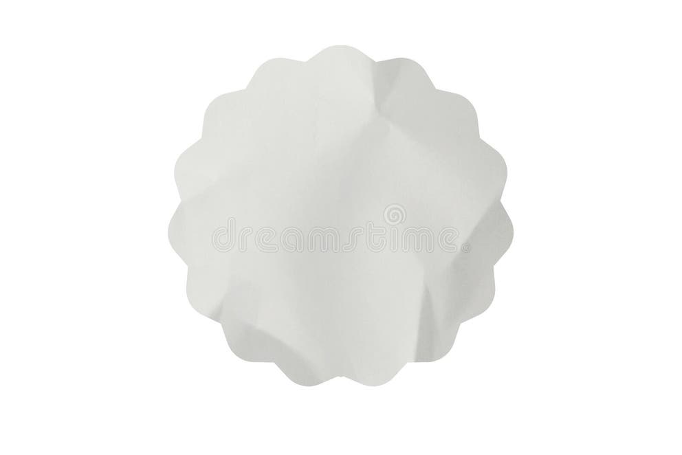 Blank Crumbled Paper Sticker Texture Stock Photo - Image of paper ...