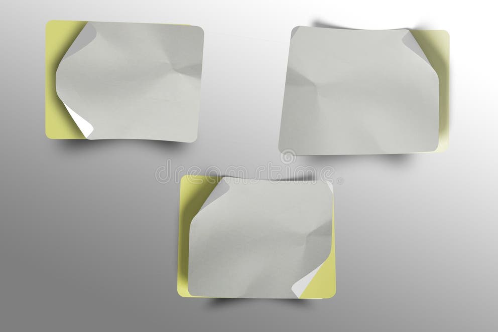 Blank Crumbled Paper Sticker Texture Stock Photo - Image of creased ...