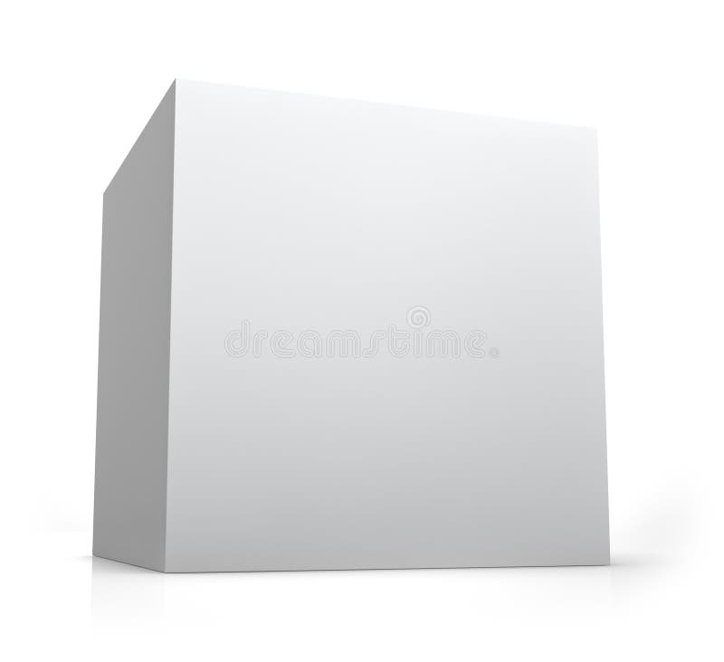 Blank 3d cube stock illustration. Illustration of gradient - 24547273