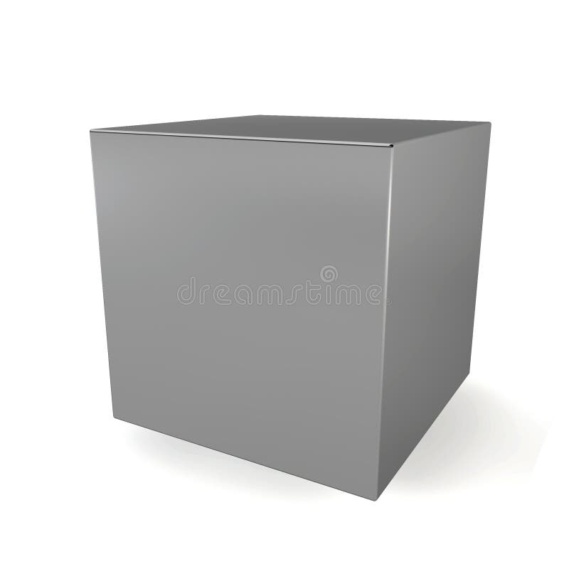 Blank cube stock illustration. Illustration of collision - 30173048