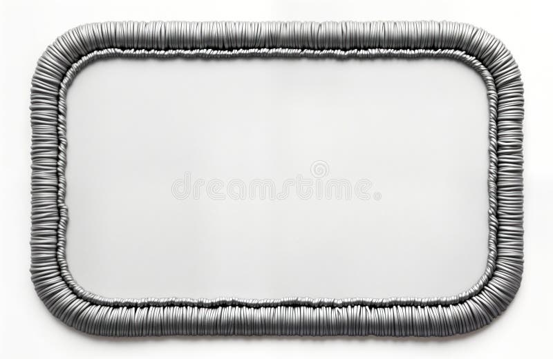 Blank Customizable Rectangular Patch Template with Metallic Silver ...