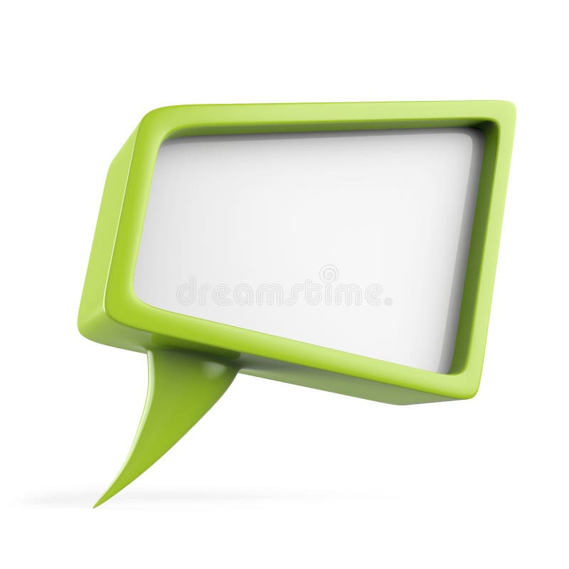 Big Green Speech Bubble Made from Small Bubbles Stock Vector ...