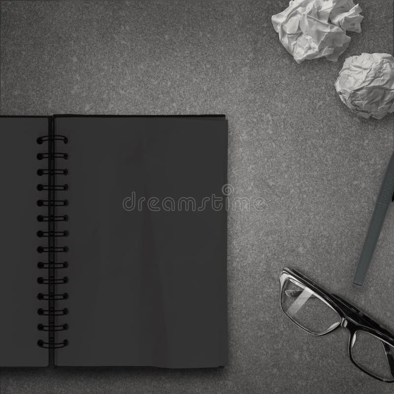 Blank dark note book stock image. Image of imagination - 45626589