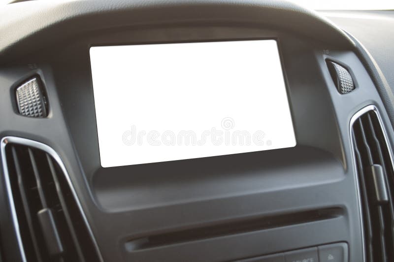 Blank Dashboard Lcd Display Stock Photo - Image of automobile ...