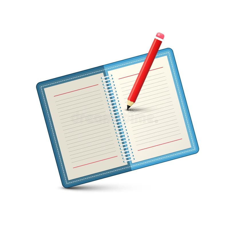Diary icon stock vector. Illustration of note, notepad - 254867612