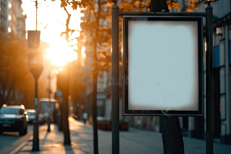 Blank Digital Signage Screen in a Public Place, Ideal for Customization ...