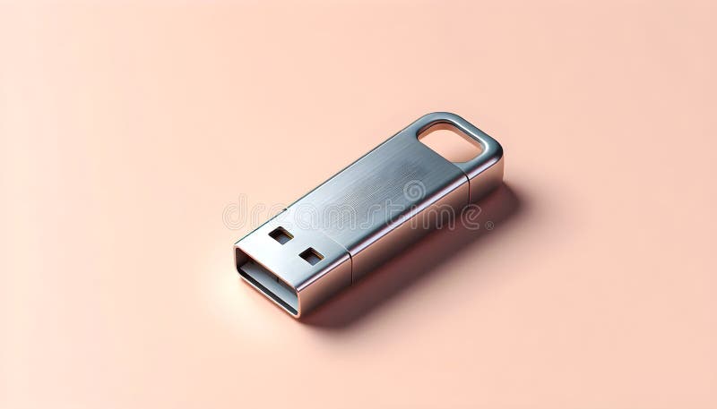 Blank Digital Storage Drive with Metallic Swivel and Compact Shape ...