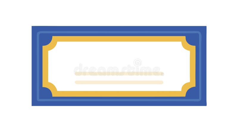 Blank Diploma or Certificate Document Frame Outline, Achievement Award ...