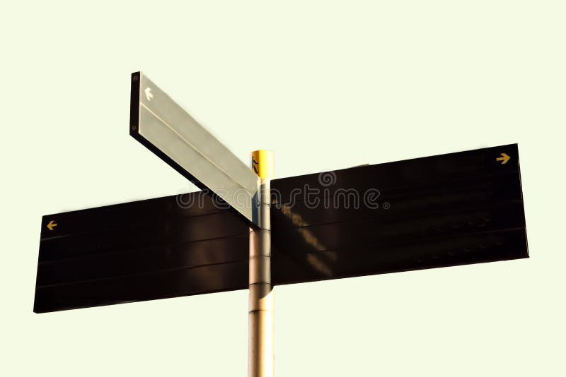 Blank direction signpost stock image. Image of direction - 125797219