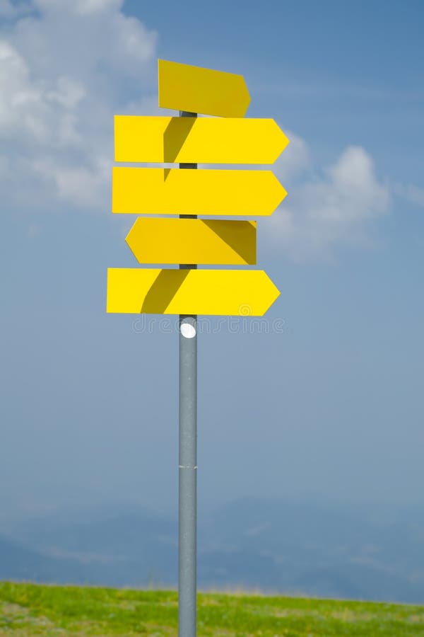 Blank Direction Signs stock image. Image of green, hike - 71422621