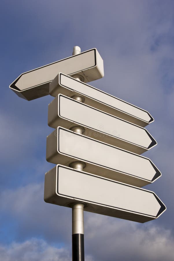 Blank Direction Signs stock photo. Image of blank, signage - 32016116