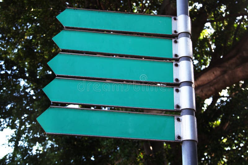 Blank direction signs stock image. Image of banner, guidance - 90551219