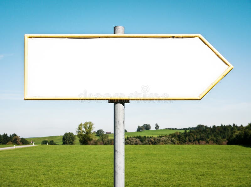 Blank directional sign stock image. Image of rundown - 28408851