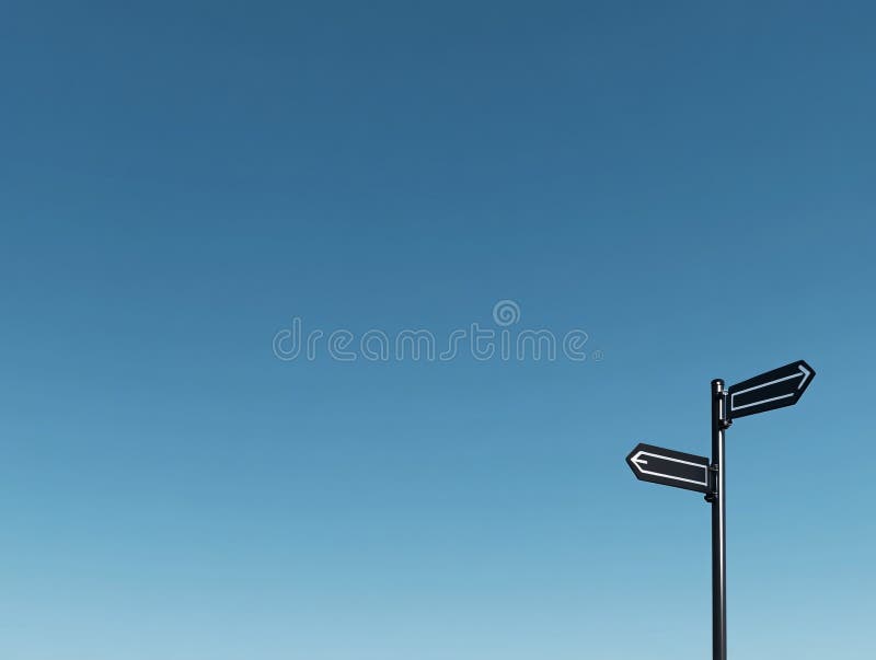 Blank Directional Signpost Choice Decision Future Path Options ...