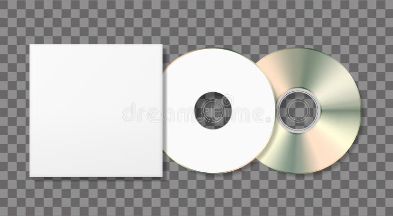 Blank Disk and Case Template Stock Vector - Illustration of audio ...