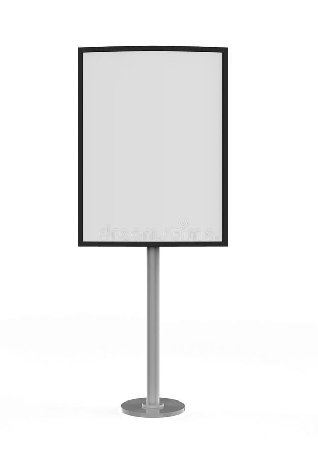 Blank Display Advertising Stand. Stock Illustration - Illustration of ...