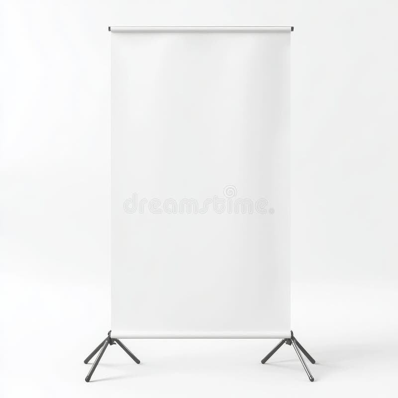 Blank Display Banner Stand Ready for Custom Graphic Design and ...