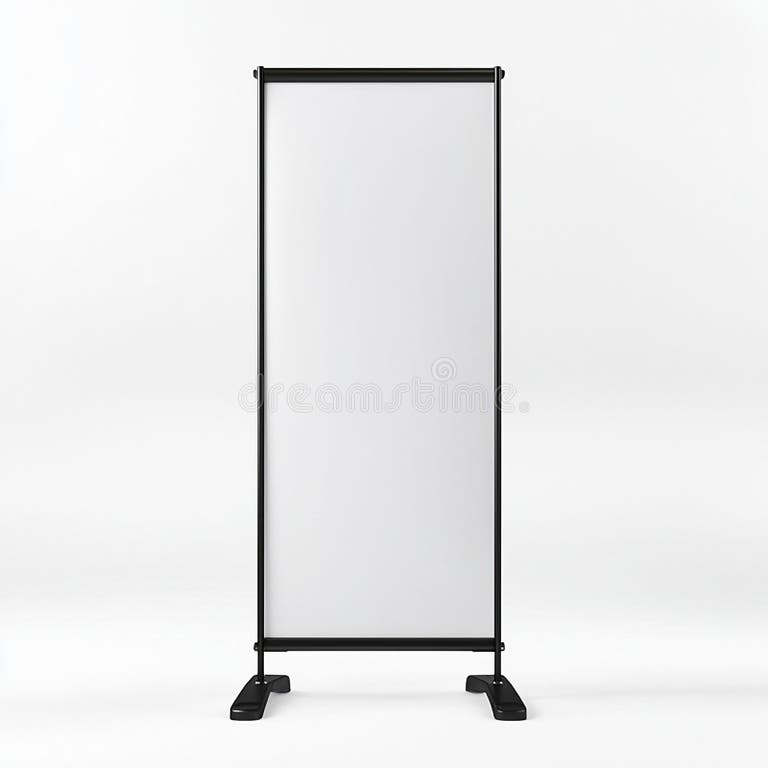 Blank Display Board for Presentations and Advertising Purposes Stock ...