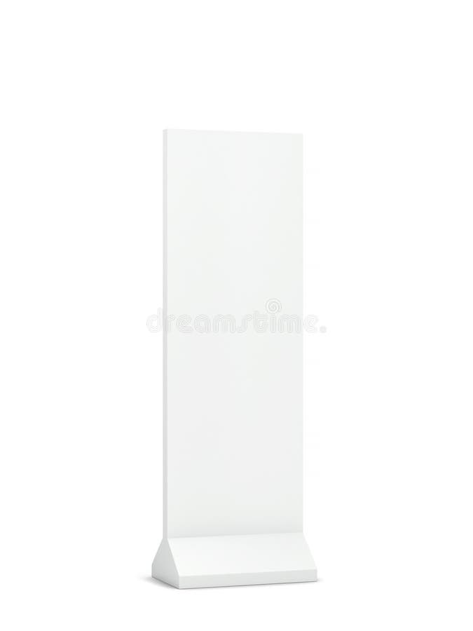 Blank Display Stand for Advertising Mockup Stock Illustration ...