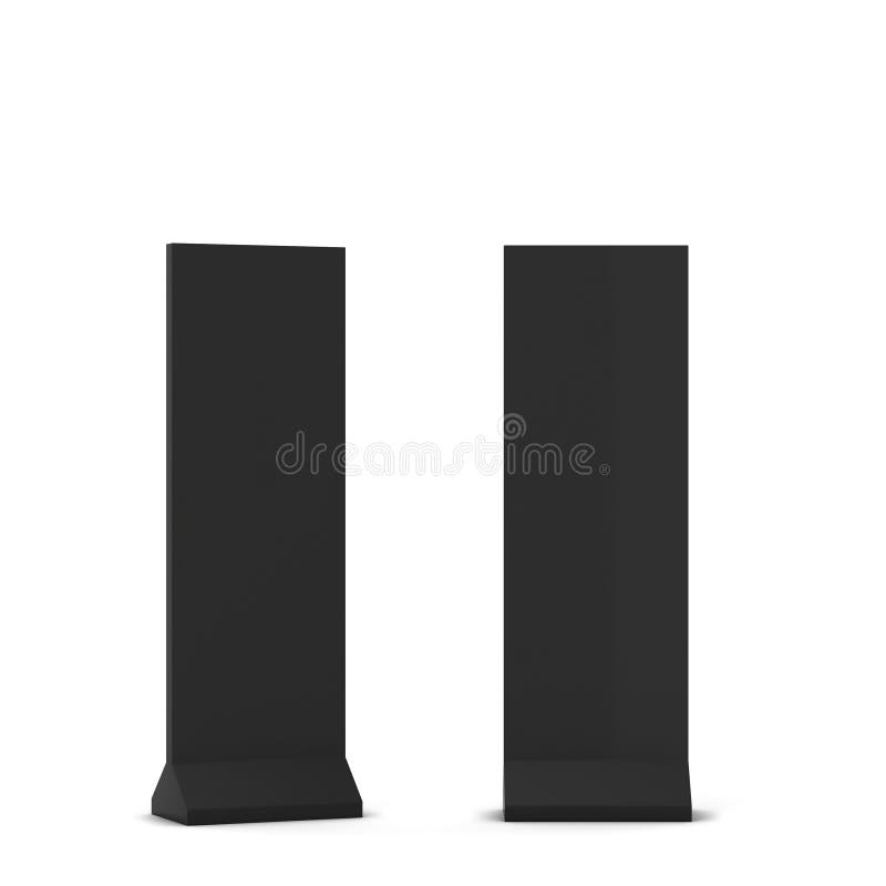 Blank Display Stand for Advertising Mockup Stock Illustration ...