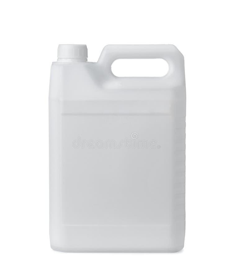 Blank Disposable Plastic Jerry Can Stock Image - Image of handle, clean ...
