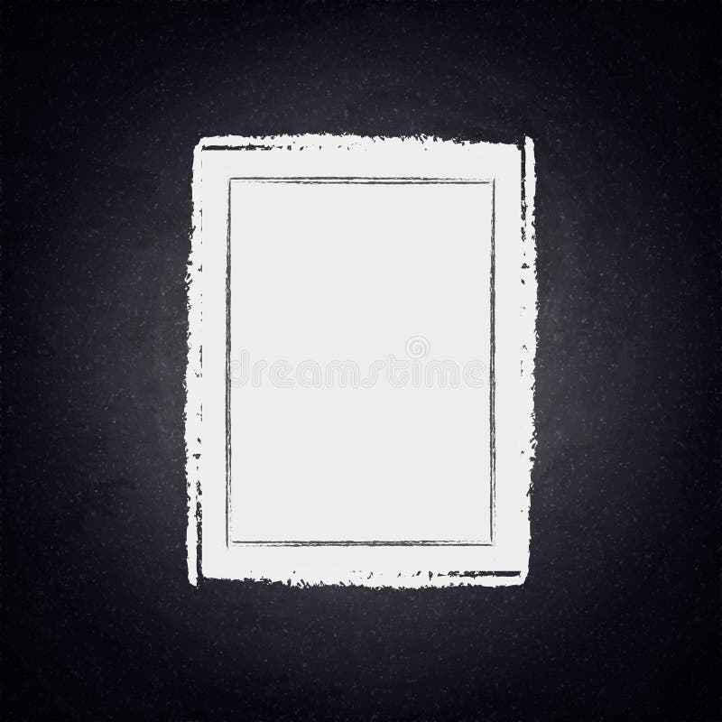 Blank Drawing Empty Rough Frame on Old Paper Background Stock Photo ...