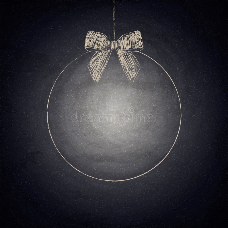 Blank Drawing Empty Round Banner on Chalkboard Background Stock Photo ...