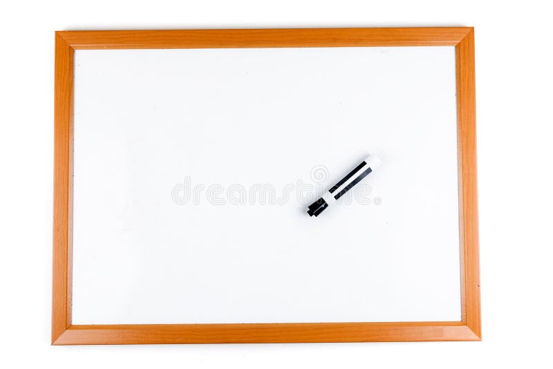 Blank dry erase board stock image. Image of marker, board - 82734577