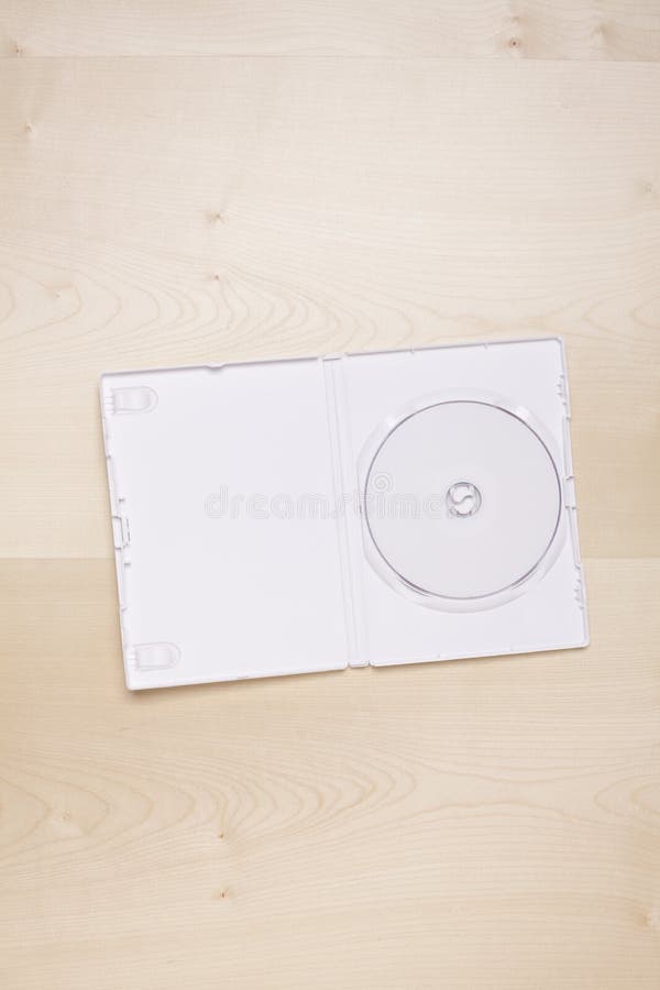 Blank DVD Box on wood stock photo. Image of single, print - 15902374