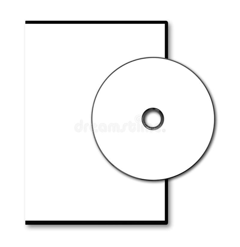 Blank DVD case and disc stock image. Image of design - 38883063