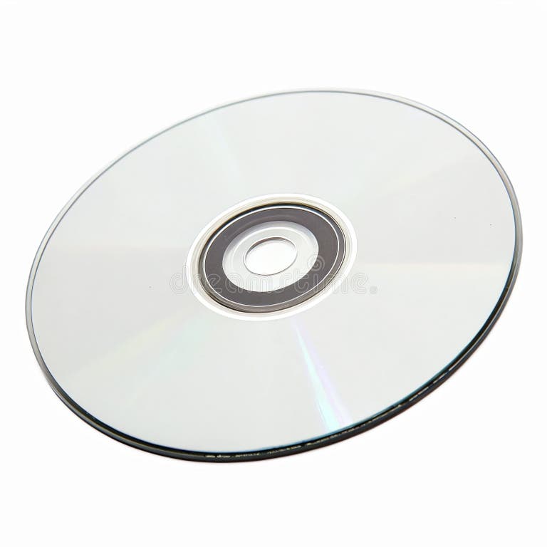 Blank DVD Disc with Reflective Surface for Data Storage or Media ...