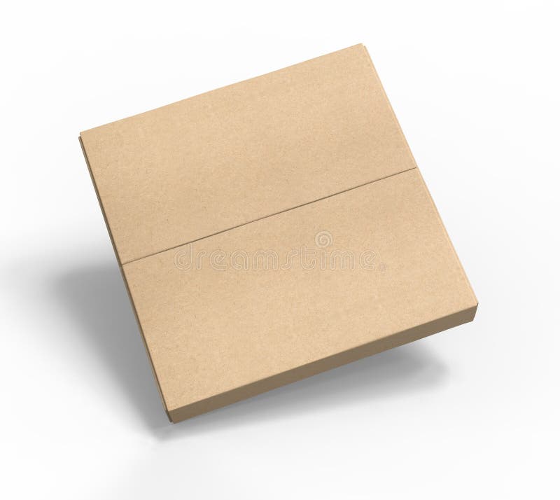 Blank Easy Fold Mailer Box for Branding and Mock Up Design. Stock ...