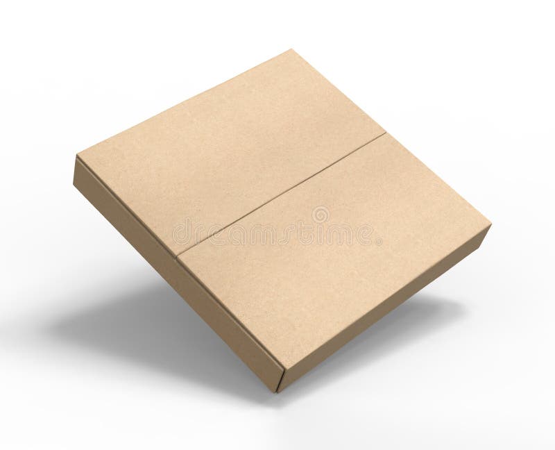 Blank Easy Fold Mailer Box for Branding and Mock Up Design. Stock ...