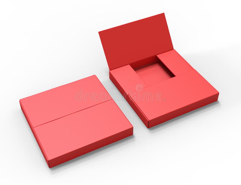 Blank Easy Fold Mailer Box for Branding and Mock Up Design. Stock ...