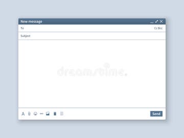 Blank Email Template Stock Illustrations – 11,107 Blank Email Template ...
