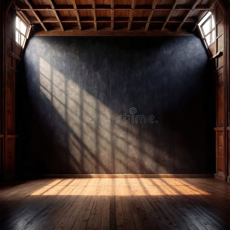 Blank, Empty, Blackboard for Written Message, in Retro Vintage ...