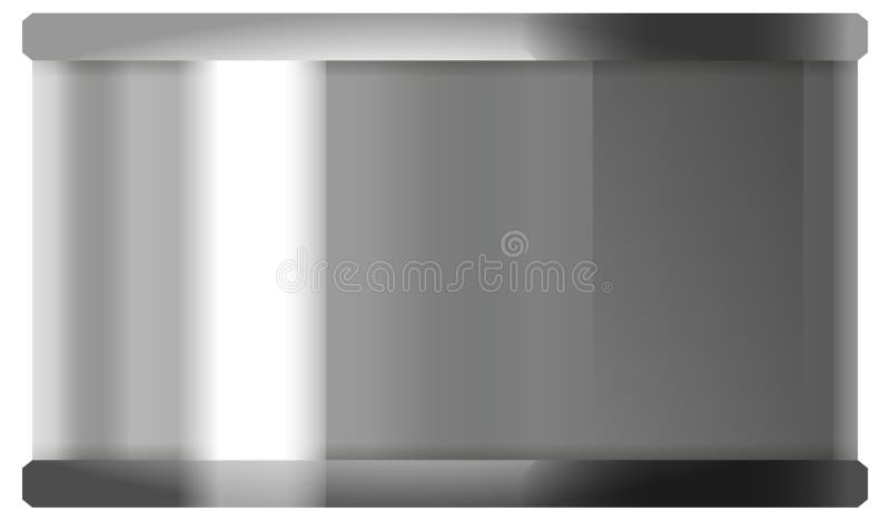 Blank Empty Can Template Isolated on White Background Stock Vector ...