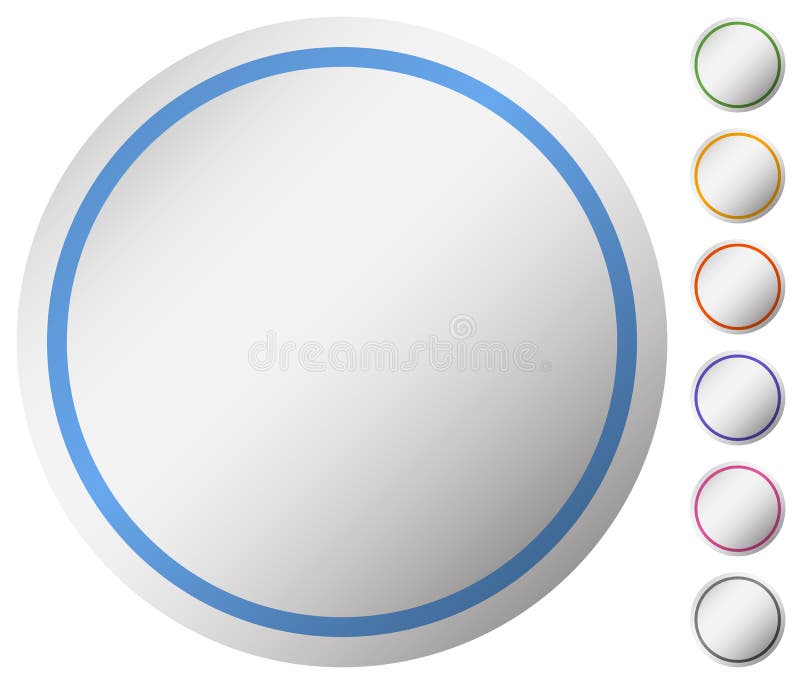 Blank, empty circle stock vector. Illustration of disc - 147937658