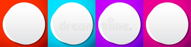 Blank, Empty Circle, Orb and Sphere Button, Badge, and Pin Shape Design ...