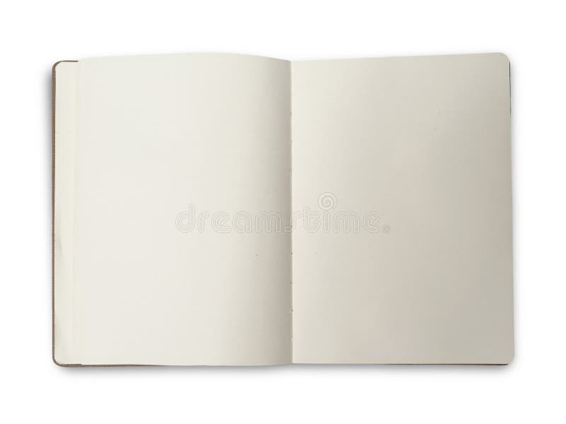 Blank Empty Copy Space White Open Book, Top View Cut Out Stock Image ...