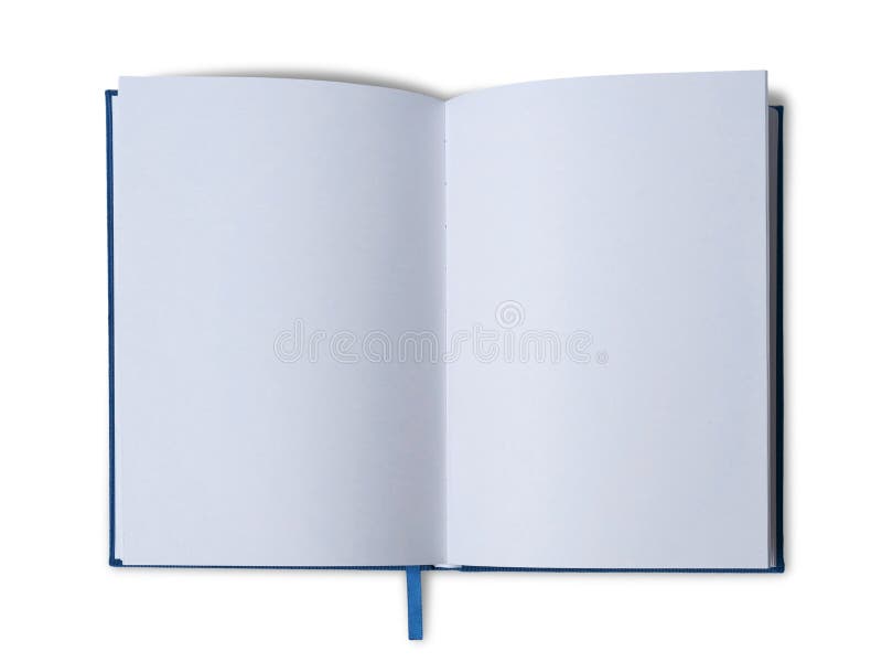 Blank Empty Copy Space White Open Book, Top View Cut Out Stock Photo ...