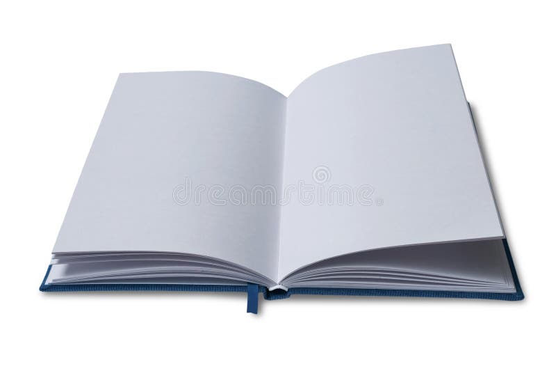 Blank Empty Copy Space White Open Book, Top View Cut Out Stock Photo ...