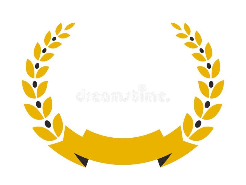 Blank Empty Emblem with Ribbon . Stock Vector - Illustration of empty ...