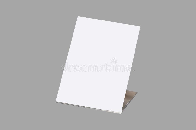Blank Empty Flyer Mockup Isolated on White Background. Stock ...